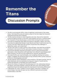 Remember the Titans Video & Resources | ClickView