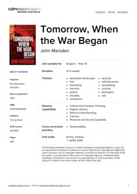 Tomorrow, When The War Began Video & Resources | ClickView