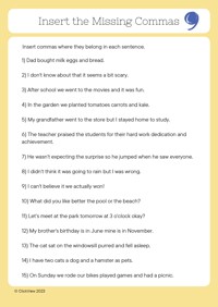 Contraction Possession Apostrophes, and Commas in a List | ClickView