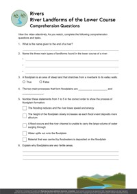 River Landforms of the Lower Course | ClickView