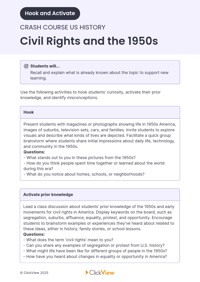 Civil Rights and the 1950s Video & Resources | ClickView