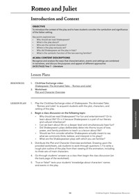 Romeo + Juliet Video & Resources | ClickView