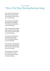 This Is The Way: Morning Routines Song | ClickView