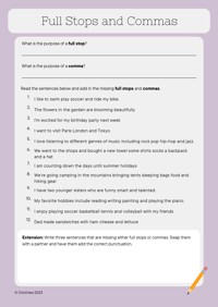 Full Stops and Commas Video & Resources | ClickView