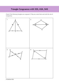 Triangle Congruence with SSS, ASA, SAS | ClickView