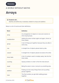 Arrays Video & Resources | ClickView