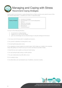 Managing and Coping with Stress Video & Resources | ClickView