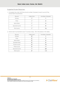 Basic Index Laws: Games, Set, Match | ClickView