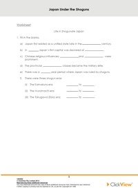 Japan Under the Shoguns Video & Resources | ClickView