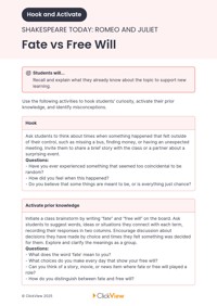 Fate vs Free Will Video & Resources | ClickView