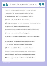 Punctuation: Inverted Commas Video & Resources | ClickView