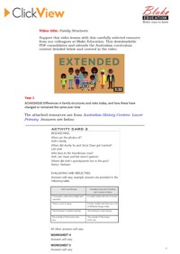 Family Structures Video & Resources | ClickView