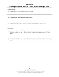 Spring Balance, Ticker Timer, Hodson Light Box | ClickView