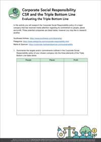 CSR and the Triple Bottom Line Video & Resources | ClickView