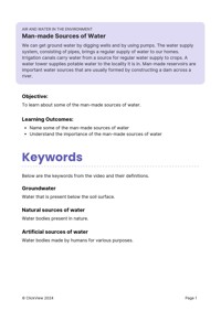 Man-Made Sources of Water Video & Resources | ClickView