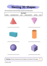 Identifying 3D Shapes Video & Resources | ClickView