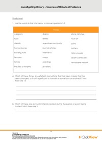 Investigating History Video & Resources | ClickView