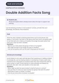 Double Addition Facts Song Video & Resources | ClickView