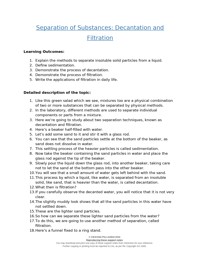 Evaporation, Decantation and Filtration | ClickView