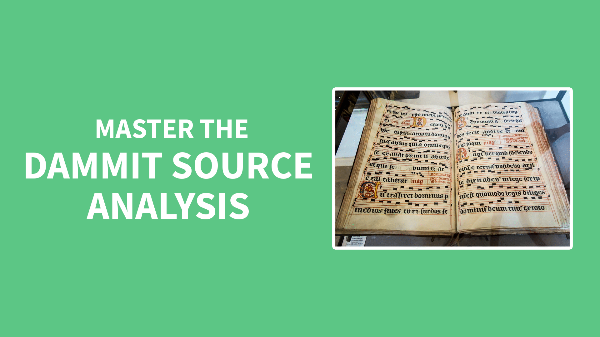 Analysing Sources Using DAMMIT Video & Resources | ClickView