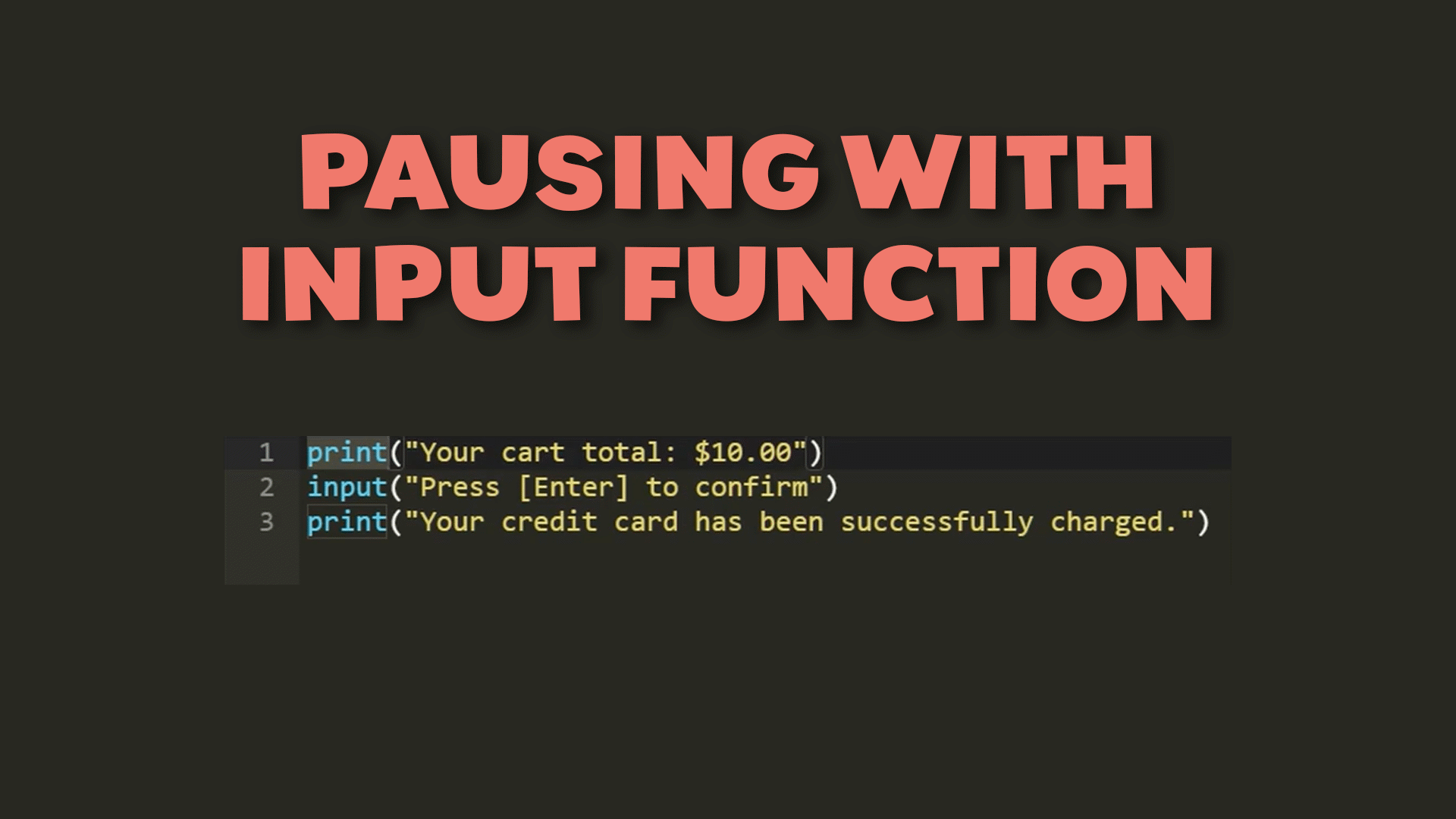 Using the input Function to Pause | ClickView