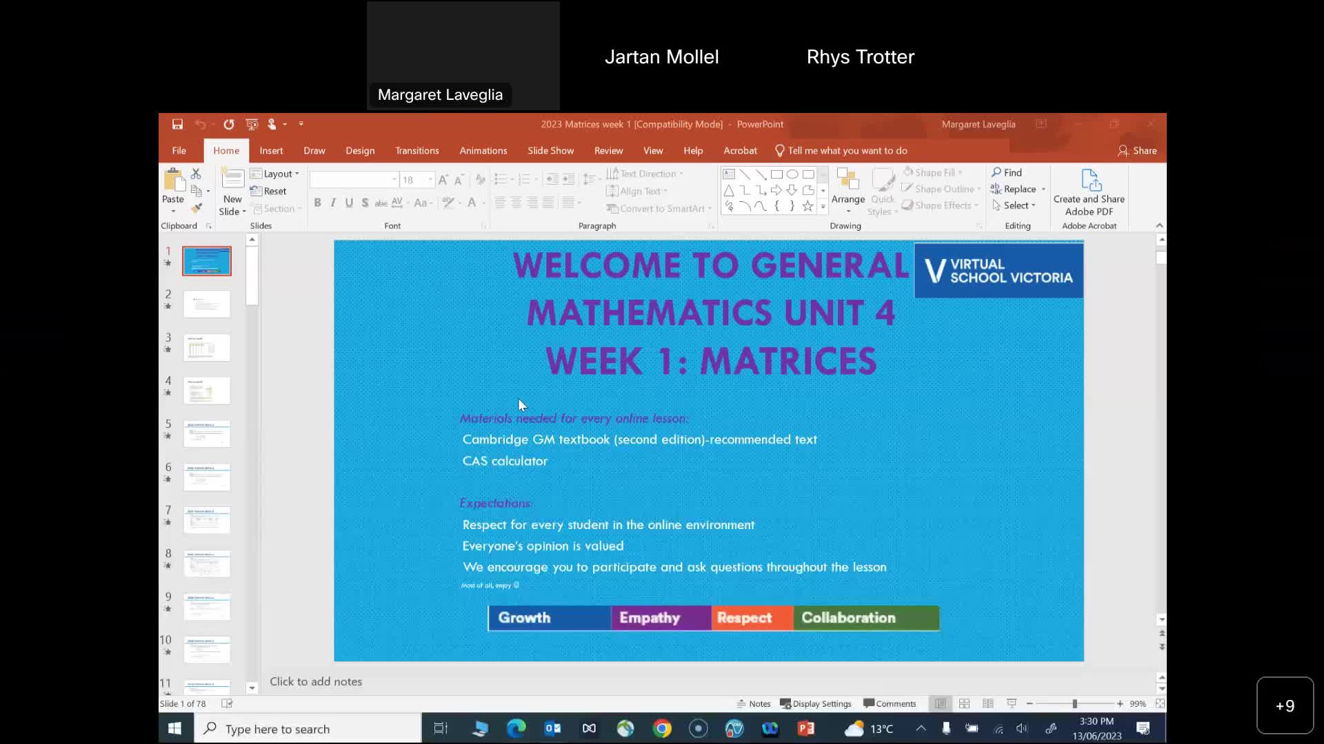 Unit 4 General Maths 2023 week 1 Matrices - ClickView