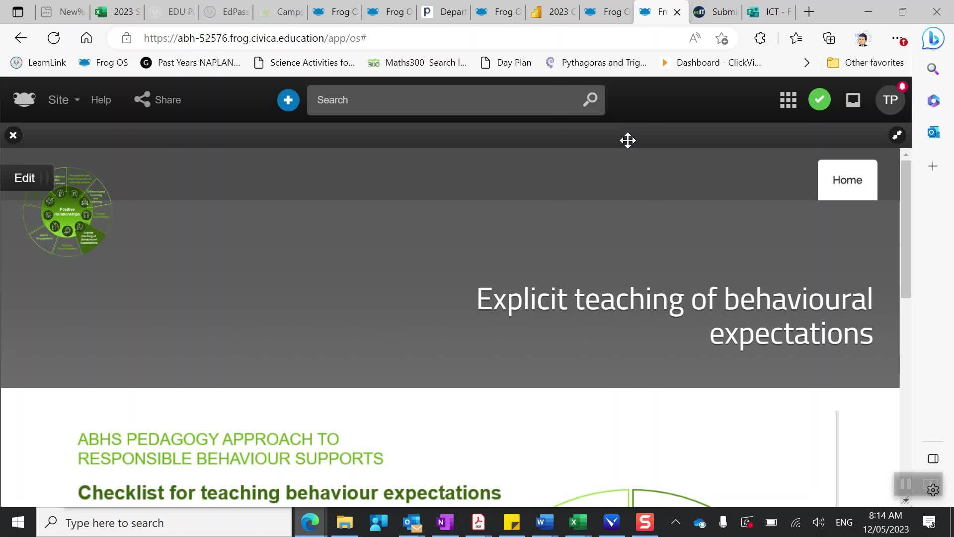 Frog Migration Sharing Status - ClickView
