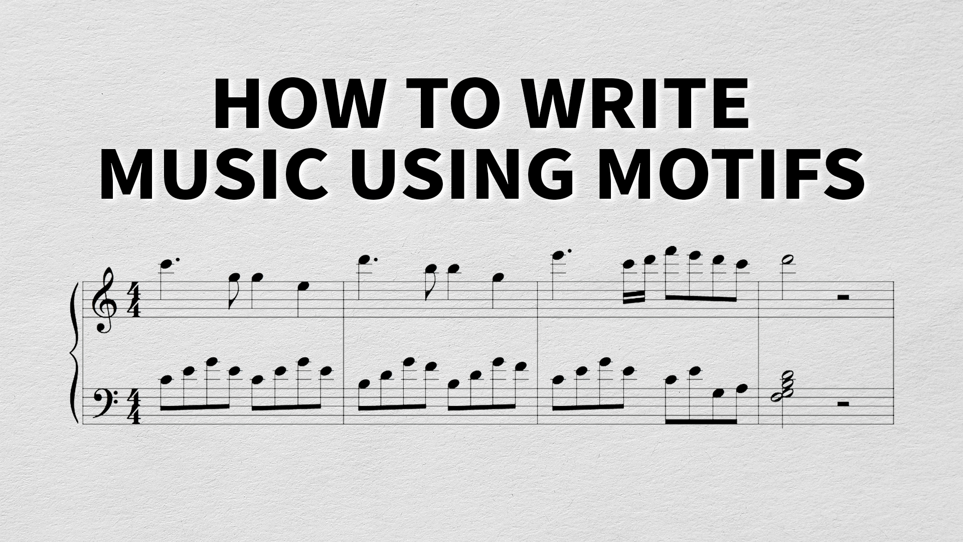 How to Write Music Using Motifs Video & Resources | ClickView