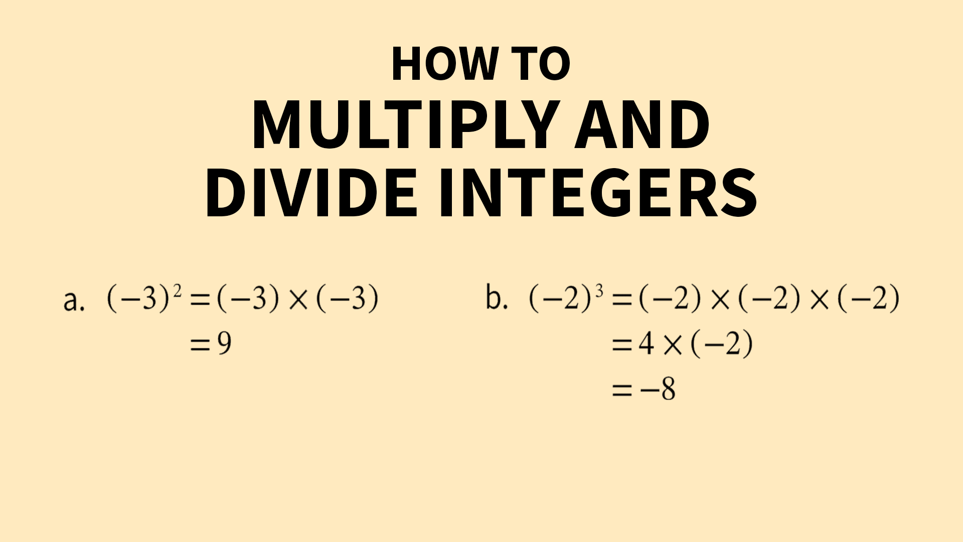 Multiplying and Dividing Integers | ClickView