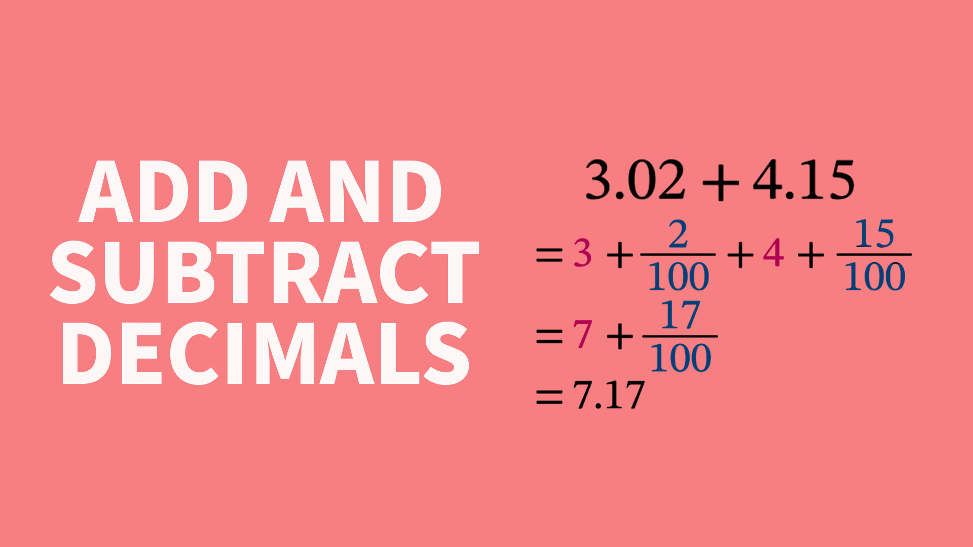 Adding and Subtracting Decimals Video & Resources | ClickView