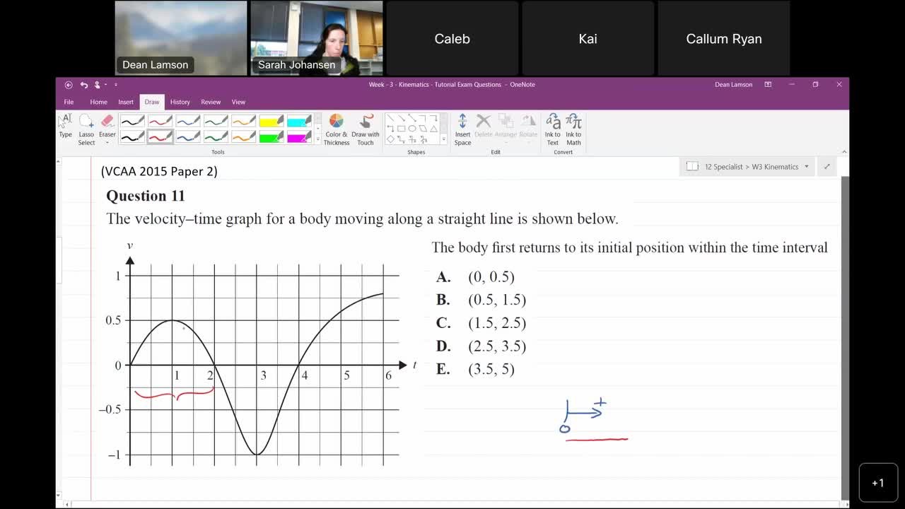 Week 3 - Kinematics - tutorial - ClickView