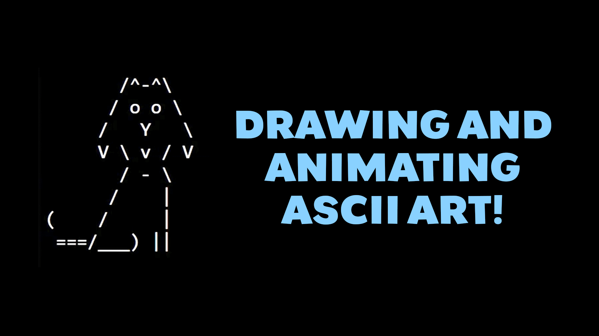Drawing and Animating ASCII Art! | ClickView