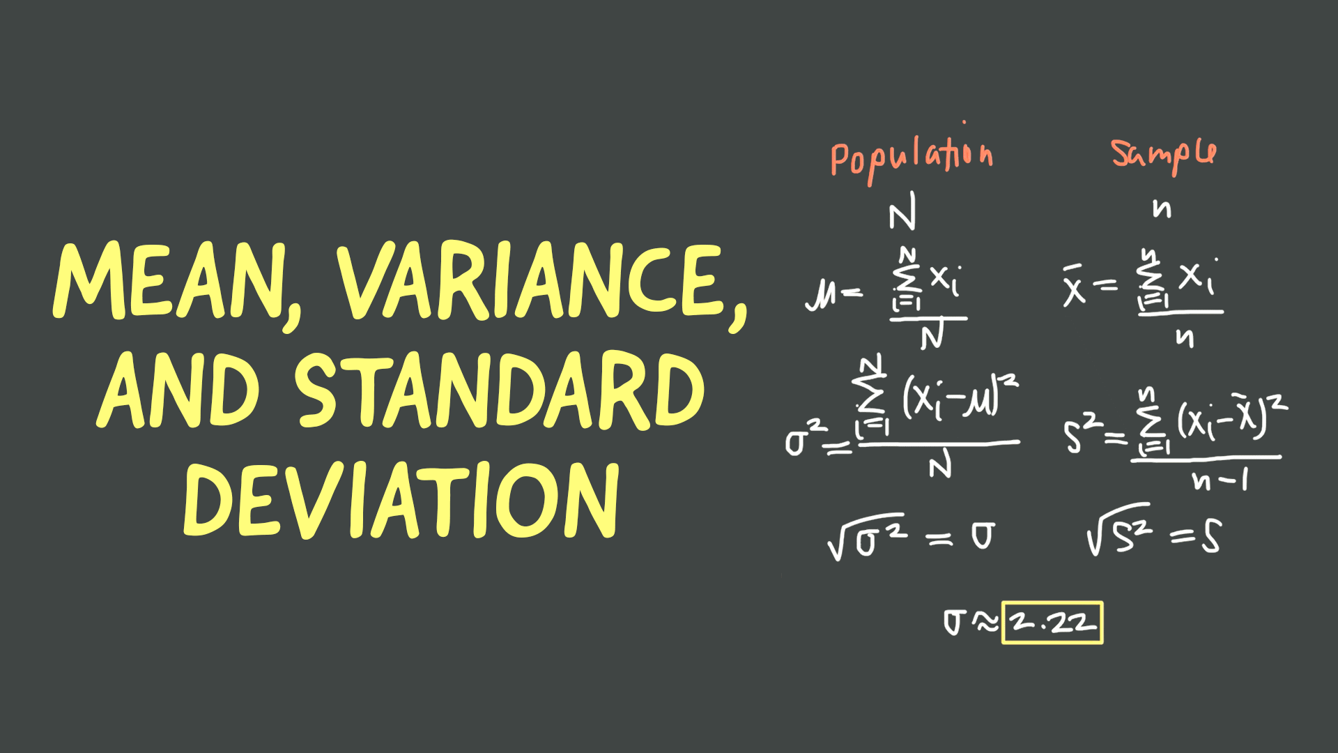 Mean, Variance, and Standard Deviation | ClickView