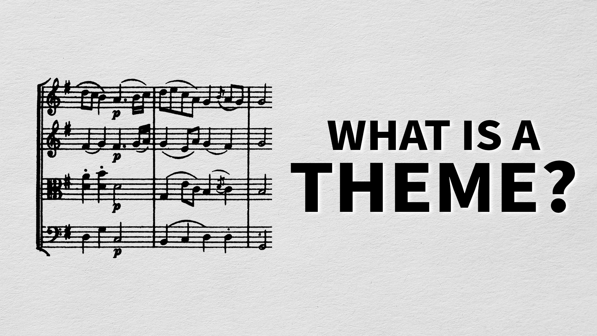 Building Music: What Is a Theme? | ClickView