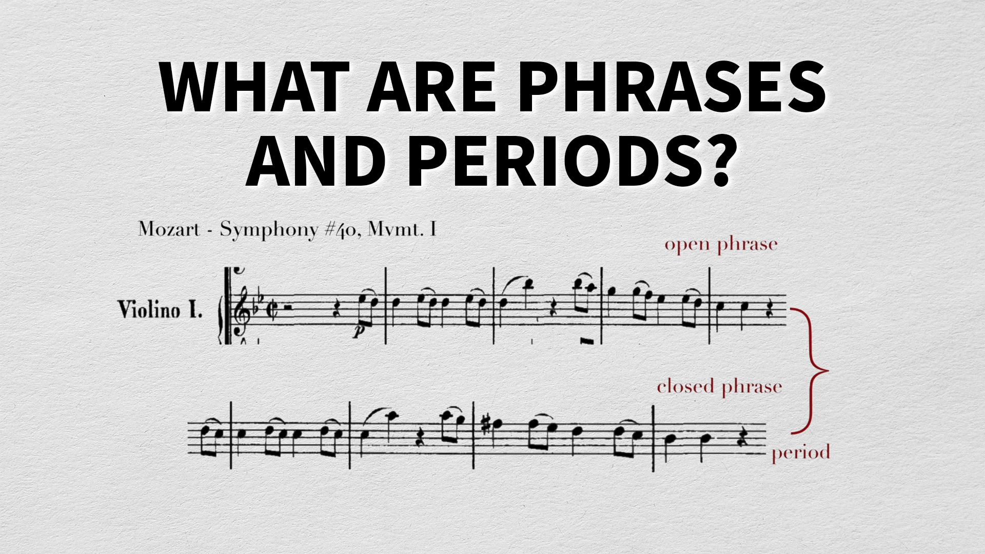 Building Music: Phrases and Periods | ClickView