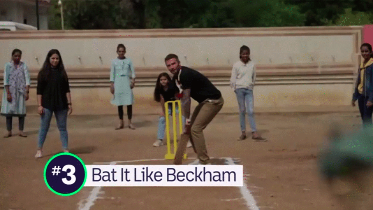 David Beckham Plays Crickety - And you know w... - ClickView