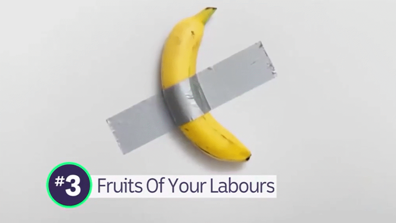 Banana Art Eaten - And finally, to this banan... - ClickView