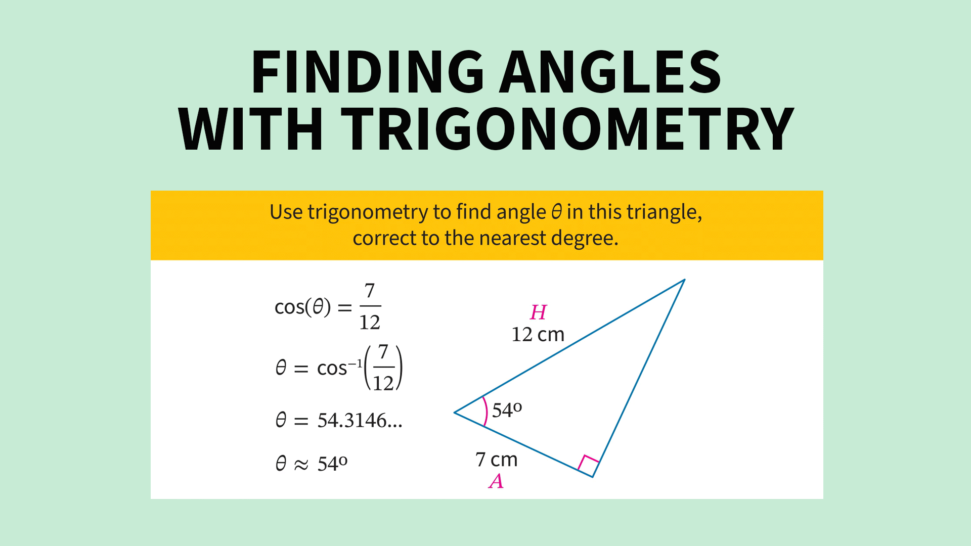 Using Trigonometry to Find Angles | ClickView