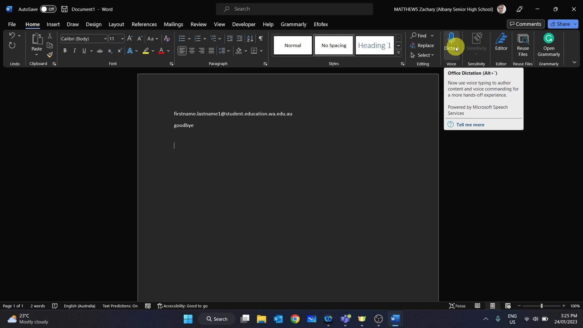1. MS Office MC - Word Home.mp4 - ClickView