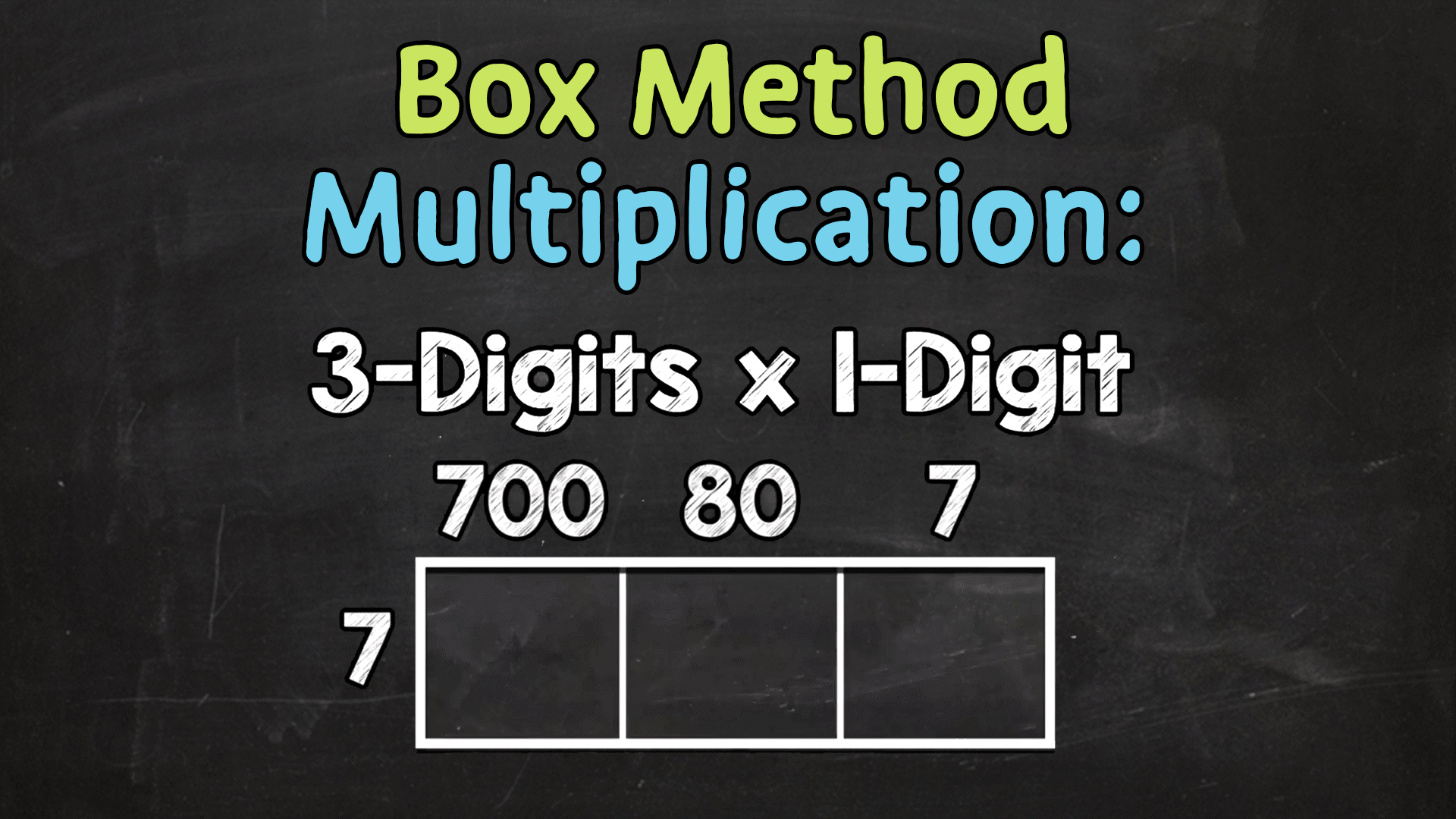 Box Method Multiplication: 3-Digits x 1-Digit | ClickView