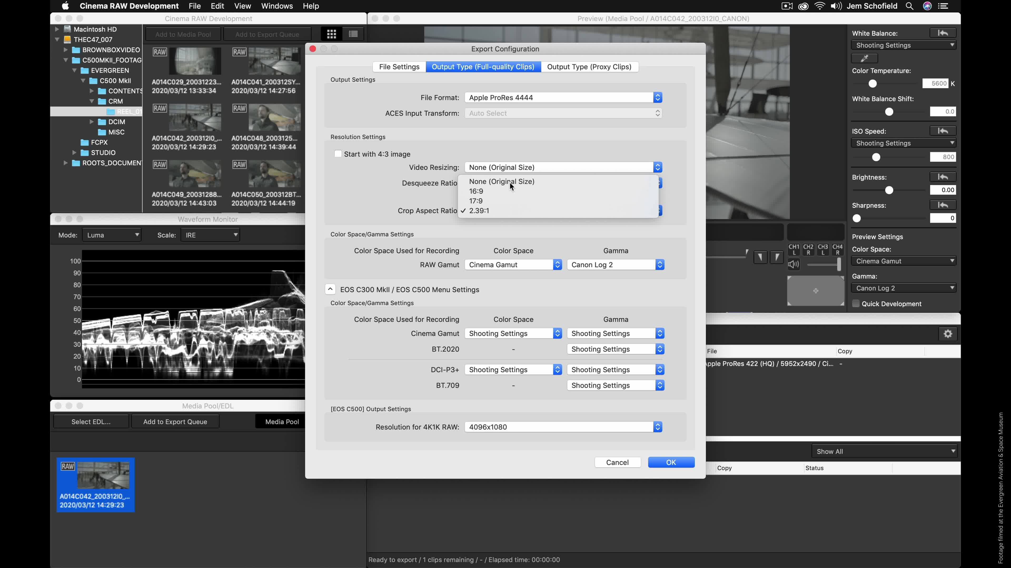 Post-Production with Cinema RAW Light | ClickView