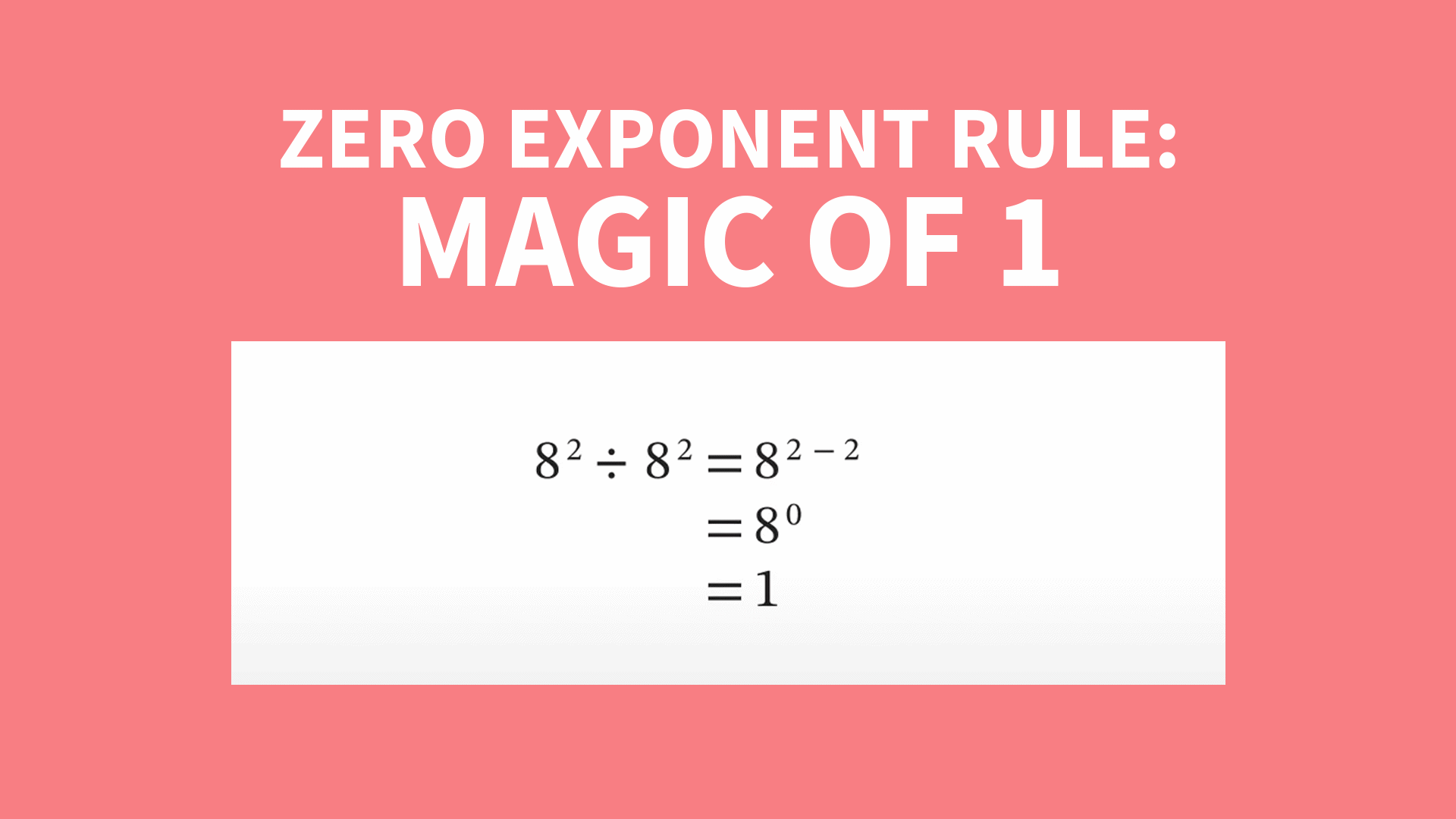 Raising Exponents and the Zero Exponent | ClickView