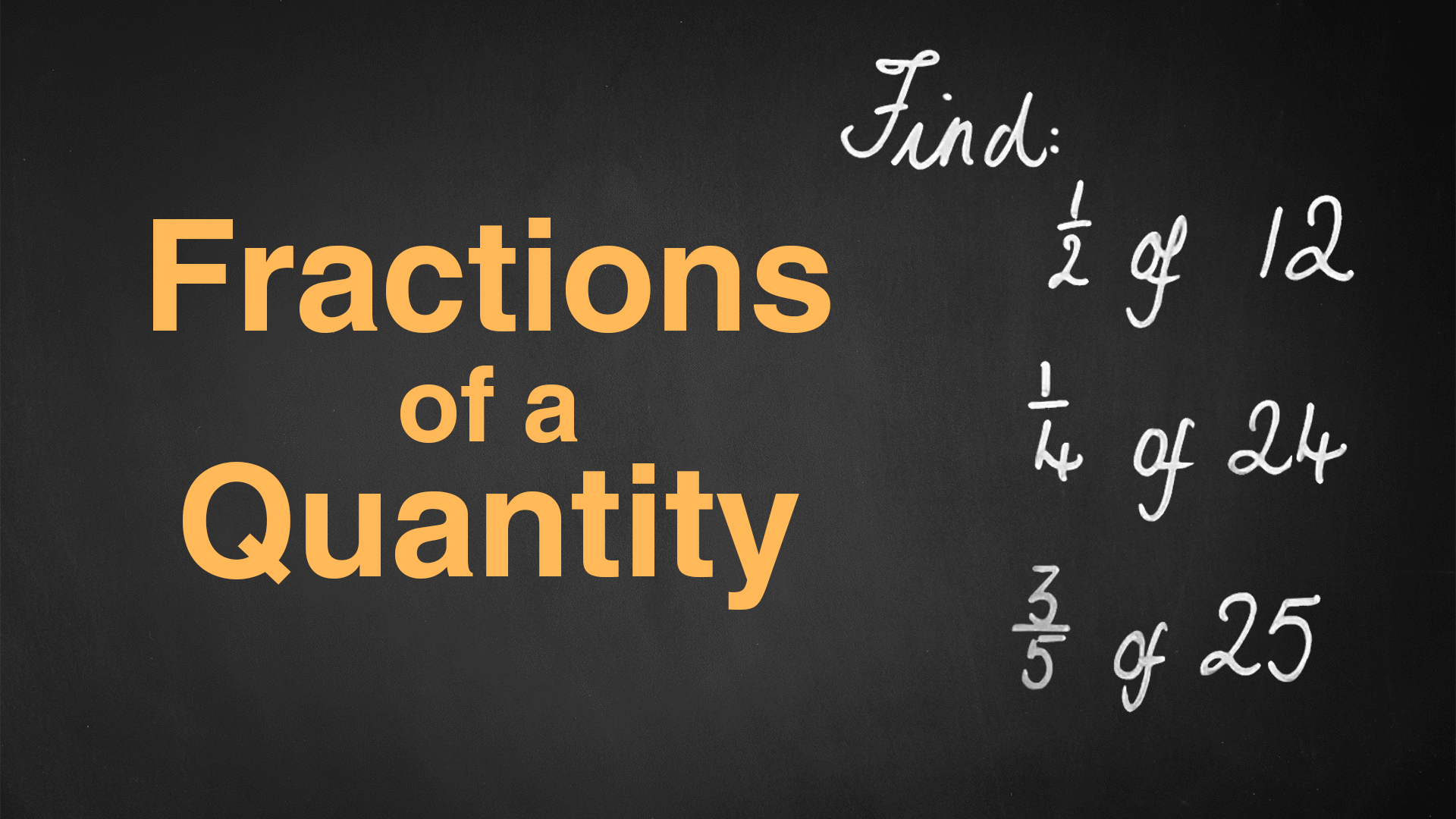 Fractions of a Quantity Video & Resources | ClickView