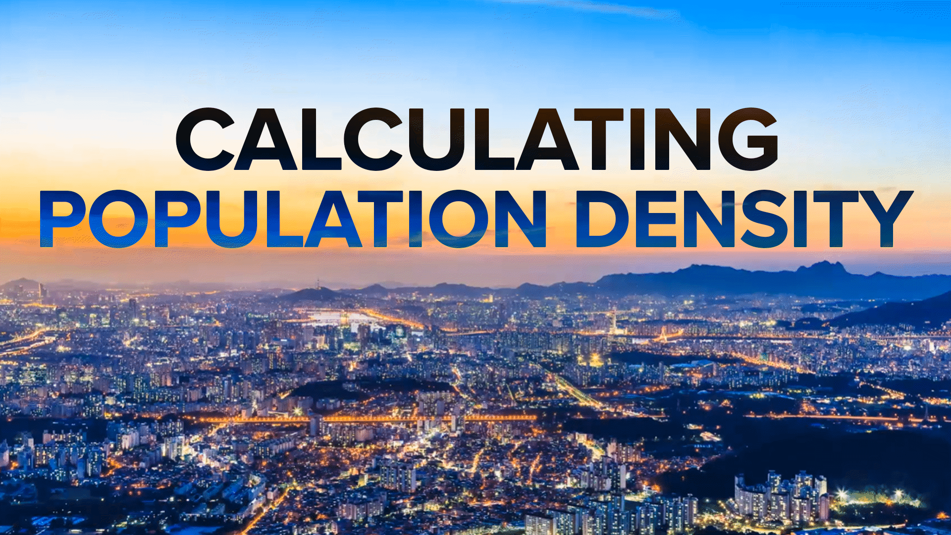Population Size and Density Video & Resources | ClickView