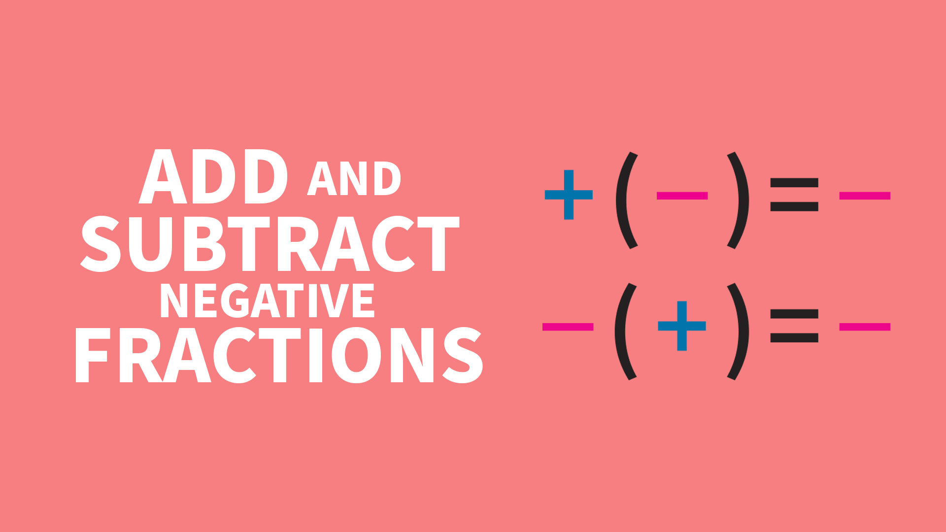 Working with Negative Fractions Video & Resources | ClickView