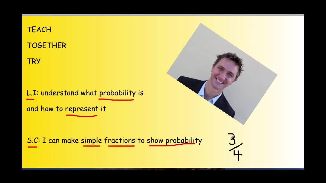 Probability - an introduction using fractions... - ClickView