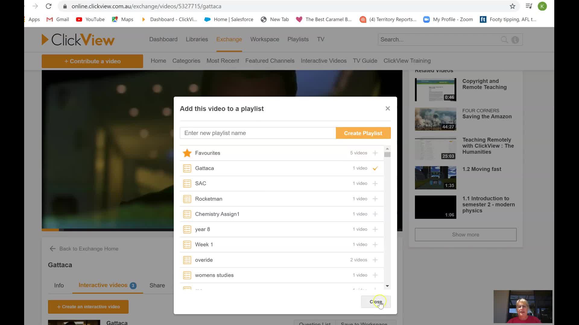 Sharing: Overriding a rating for sharing to students - ClickView
