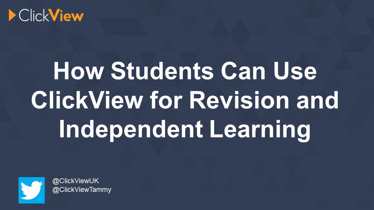 How Students Can Use ClickView for Revision and Independent Learning - ClickView
