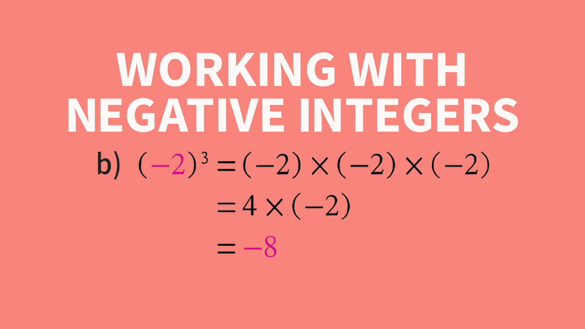 Multiplying and Dividing Integers | ClickView