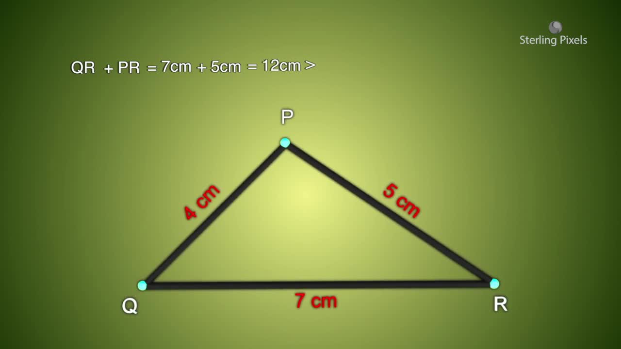 Sum of the Length of Two Sides of the Triangle | ClickView